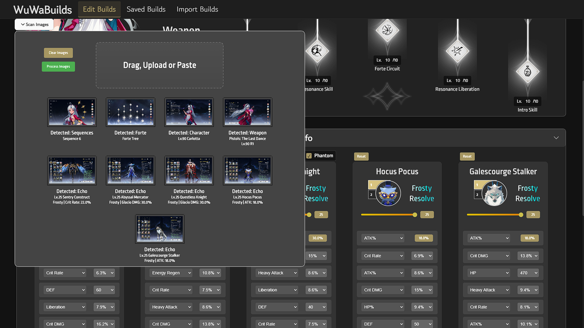 Build Editor - WuWa Builds