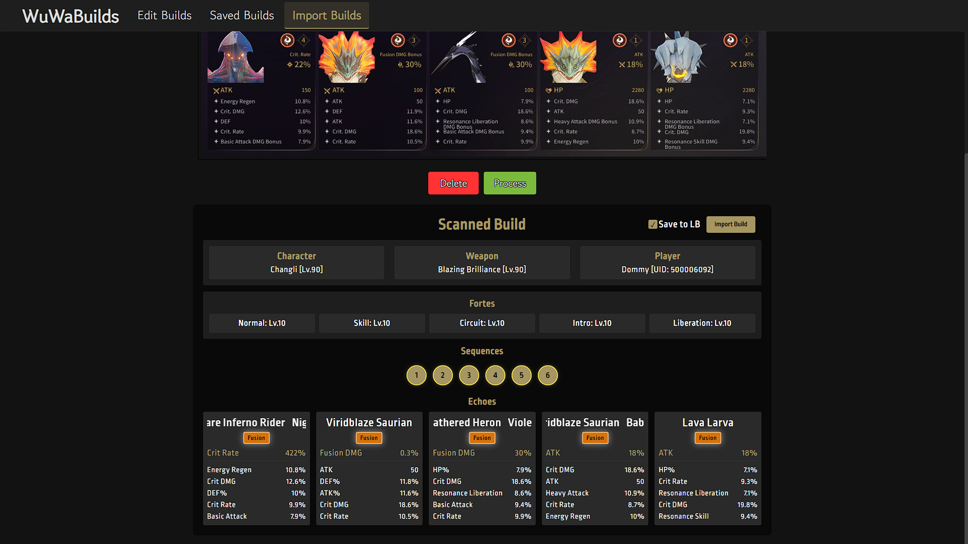 Import Builds - WuWa Builds